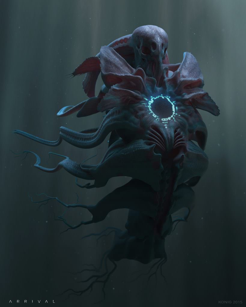 Gorgeous Early Concept art for Arrival - The Credits
