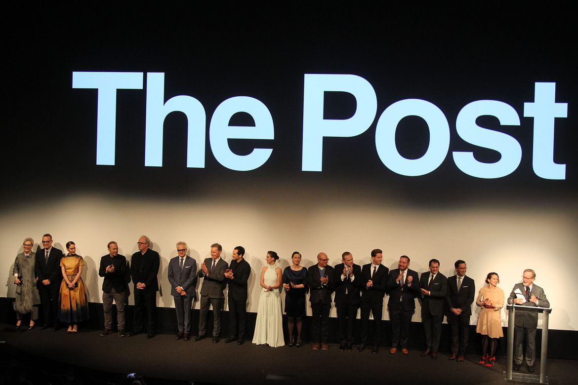 Steven Spielberg & the Cast of The Post Attend World Premiere in ...